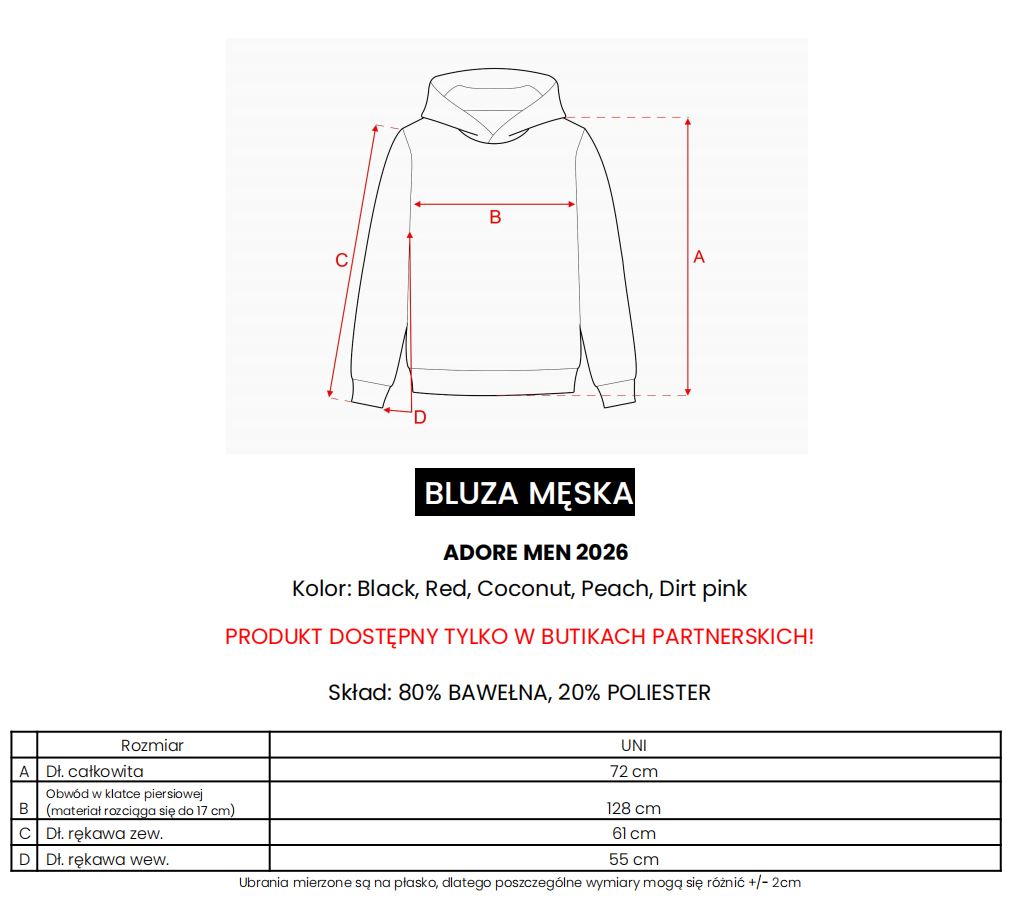 Bluza męska OLAVOGA ADORE MEN 2026 czarna - maWer Fashion